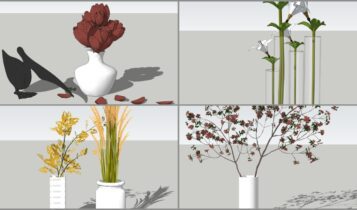 4073 Interior Livingroom Scene Sketchup Model by Soi