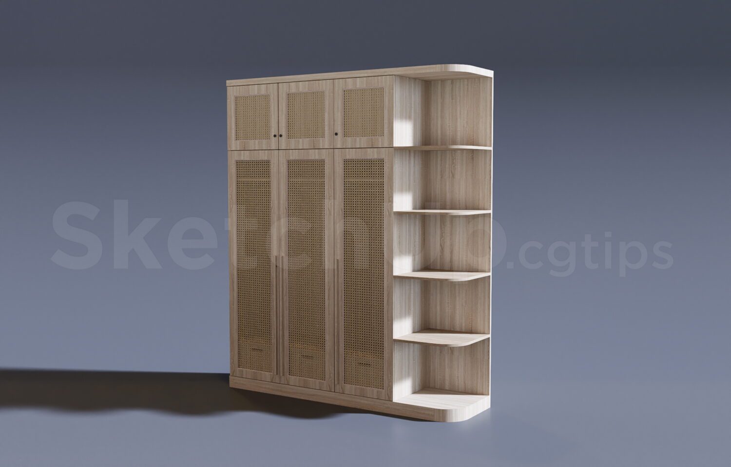 9446. Free Sketchup Wardrobe Model Download