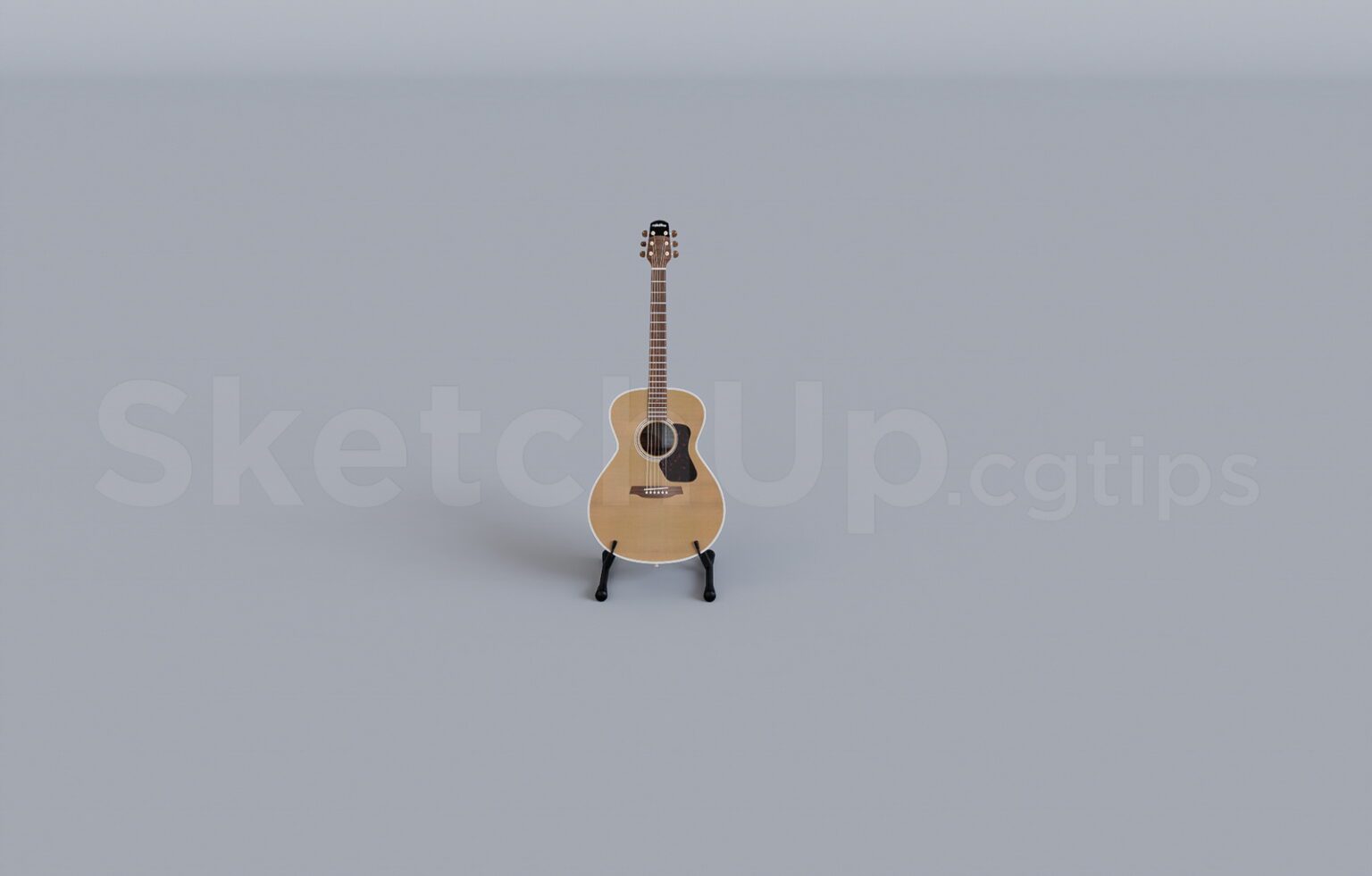 10230. Free Sketchup Guitar Model Download