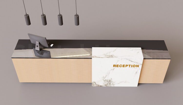 20422. Free Sketchup Reception Desk Model Download (2) - Sketchup ...