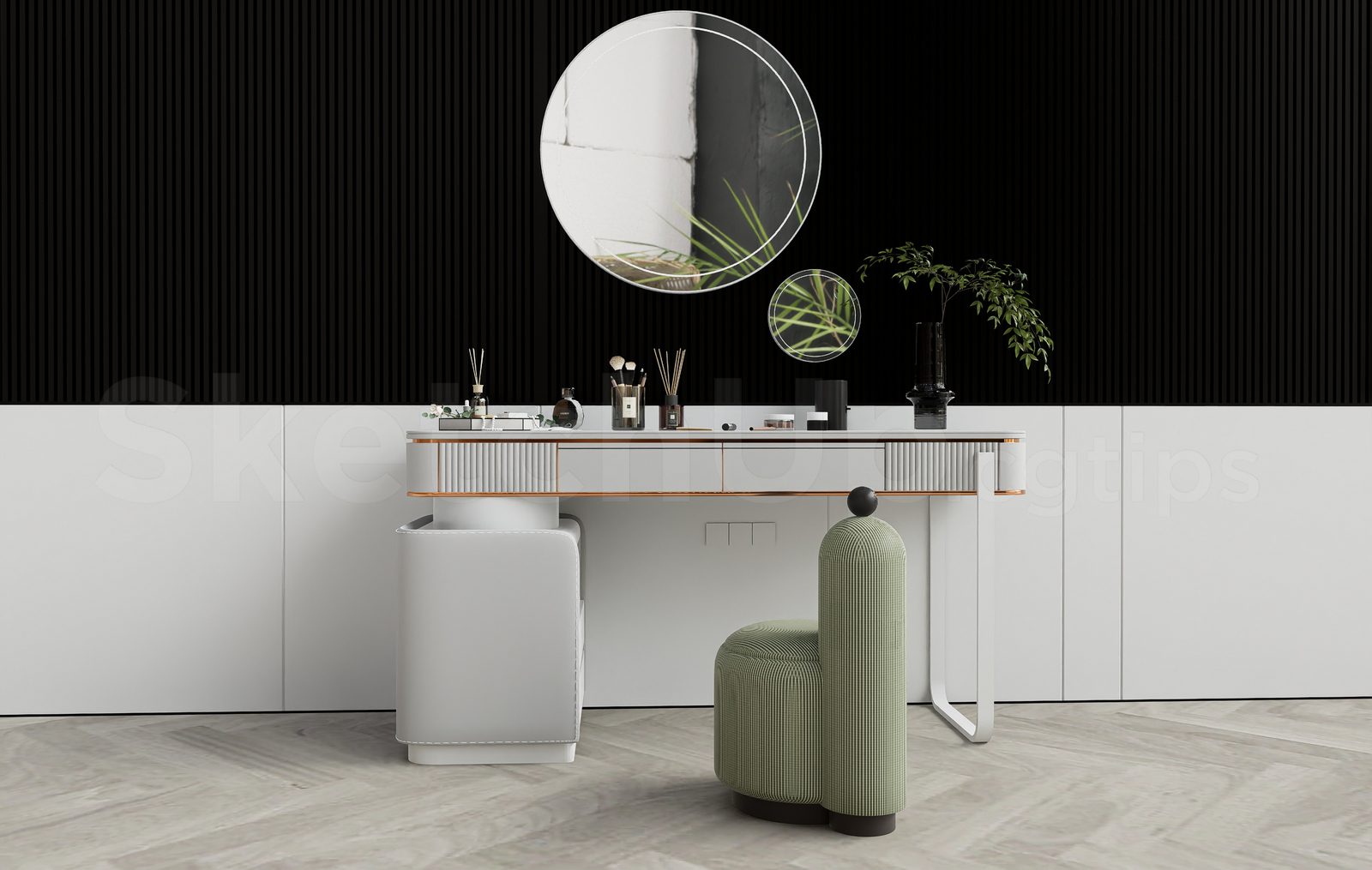 18605. Makeup Table 3D Model SketchUp Free
