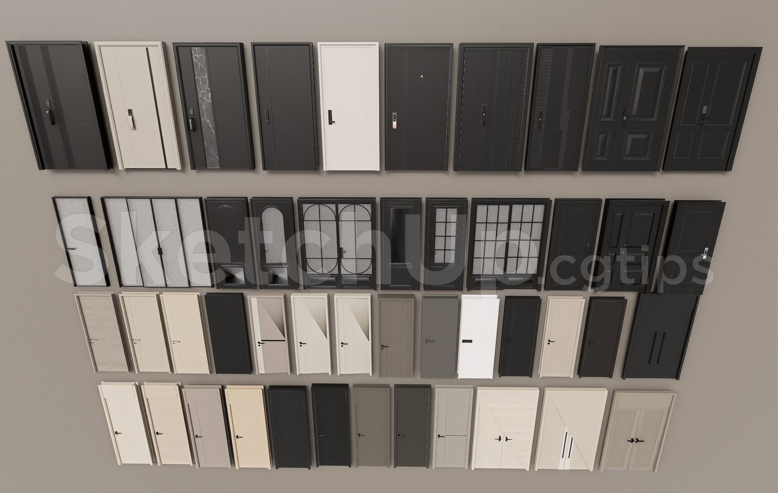 18913. Sketchup Door 3d Model Free Download (2) - Sketchup Models For ...