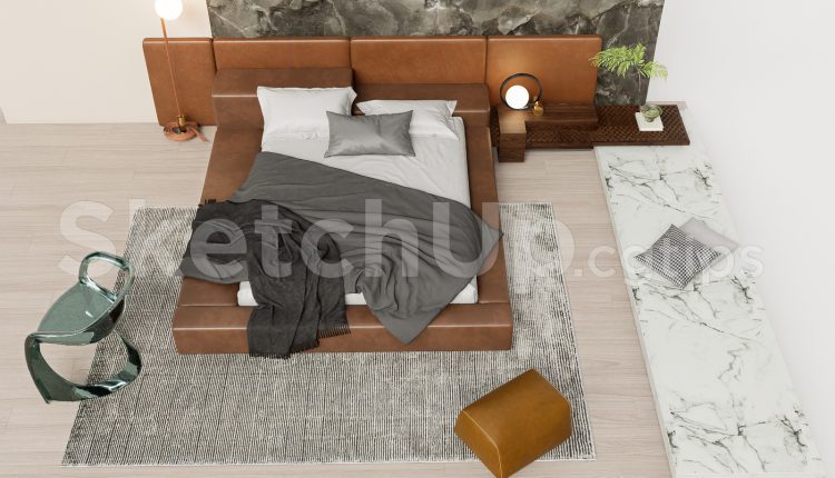 19318. Download Free Bed Model For Sketchup (1) - Sketchup Models For ...